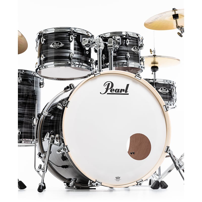 Pearl EXX725SBR/C778 Export Graphite Silver Twist - Drum Set | Reverb