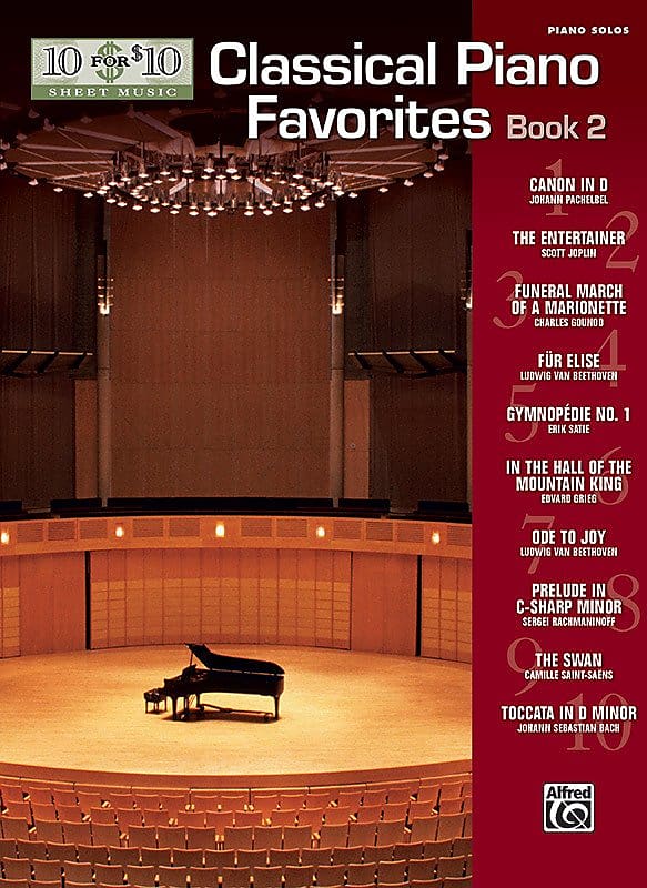 10 for 10 Sheet Music: Classical Piano Favorites, Book 2 | Reverb