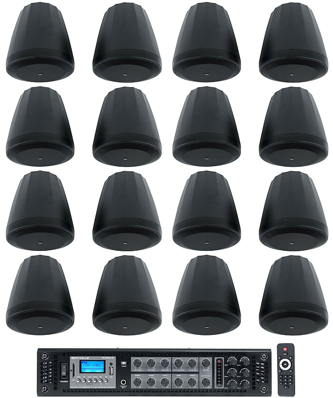 (16) JBL Control 64P/T 4" 30w Commercial 70v Black Pendant | Reverb