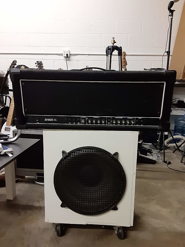 Crate G1600 XL Guitar Bass Amp 1980 Black | Reverb