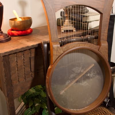 Mid-East King David Nevel Harp - Walnut | Reverb