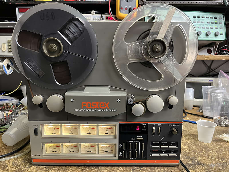 2 Fostex A-8 8 Track 1/4" 15IPS Reel to Reel Tape Recorders | Reverb