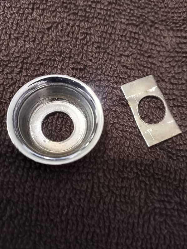 Fender Telecaster jack cup 1997 - Chrome | Reverb