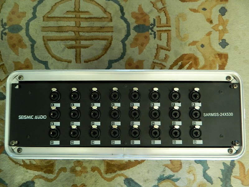 24 Channel Seismic Audio Snake Splitter in 3U Road Case | Reverb