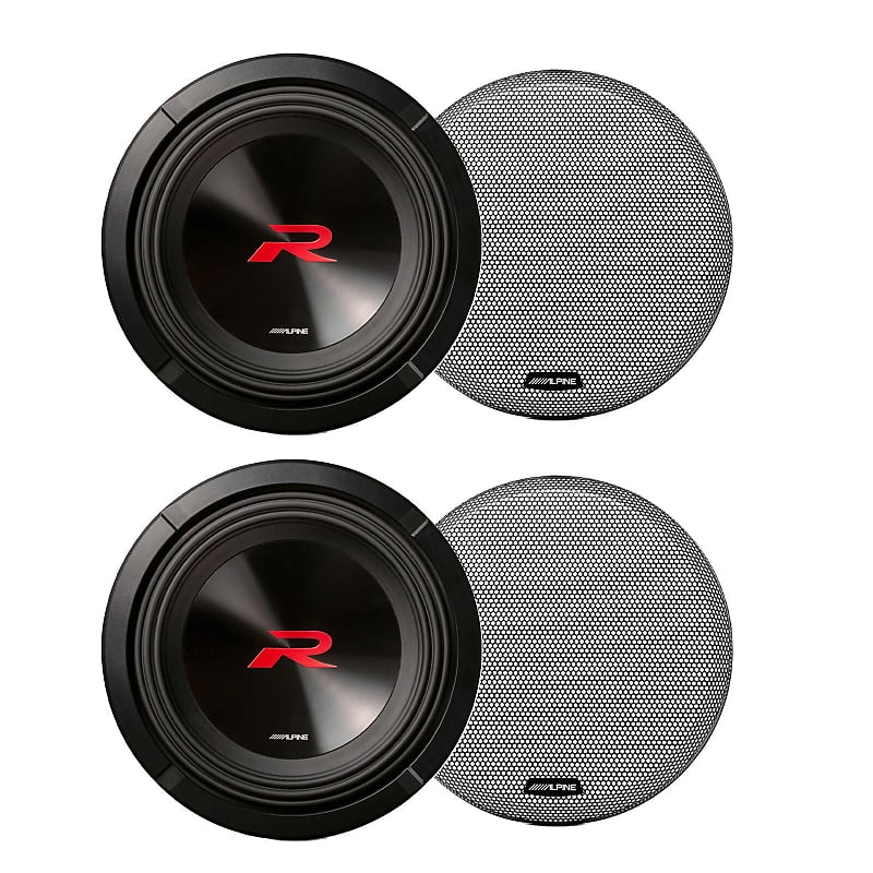 2 Alpine R2-W8D2 8" R Series 1,000 Watt Car Audio Subwoofer, | Reverb