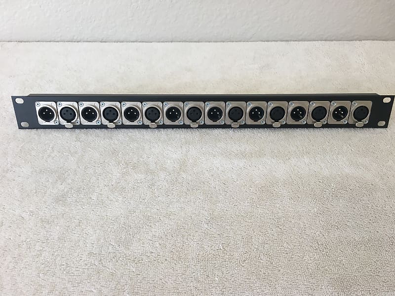 Redco Audio 16 XLR (8 male, 8 female) connectors 1U rack | Reverb