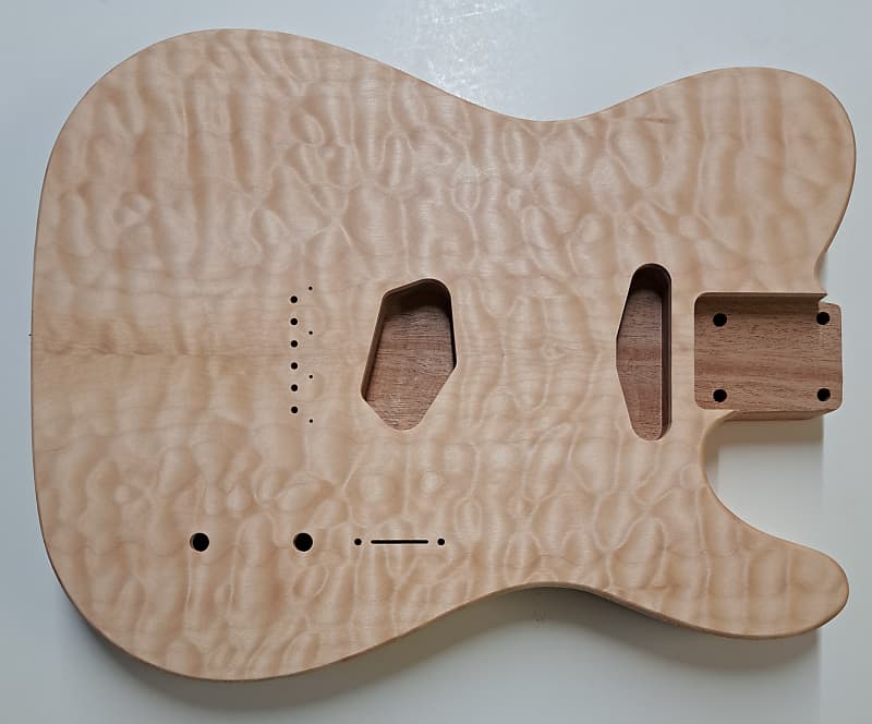 Shepard Custom Guitars Custom Telecaster Body Quilted Maple | Reverb