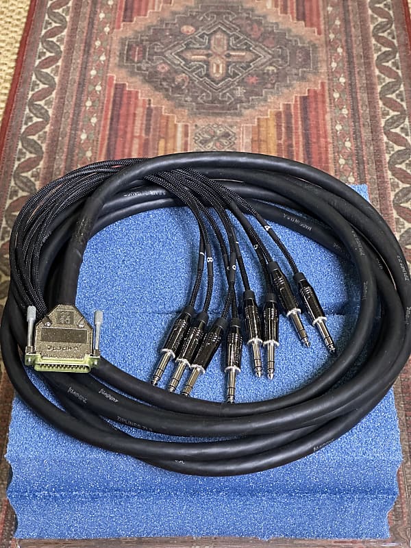 Jumperz 8-channel Snake, DB-25 Male-1/4" TRS Male, 15' Long | Reverb