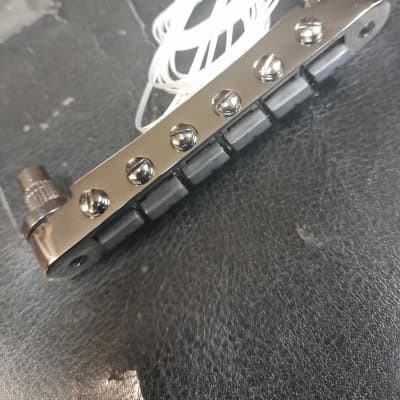 Graph Tech Resomax NV1 tune-o-matic bridge - Black nickle | Reverb