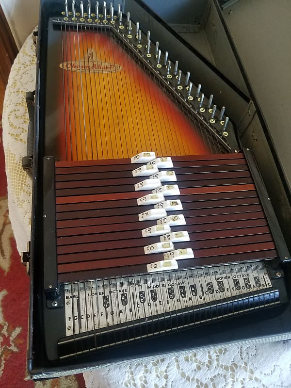 Chromaharp Autoharp 1969 Sunburst | Reverb