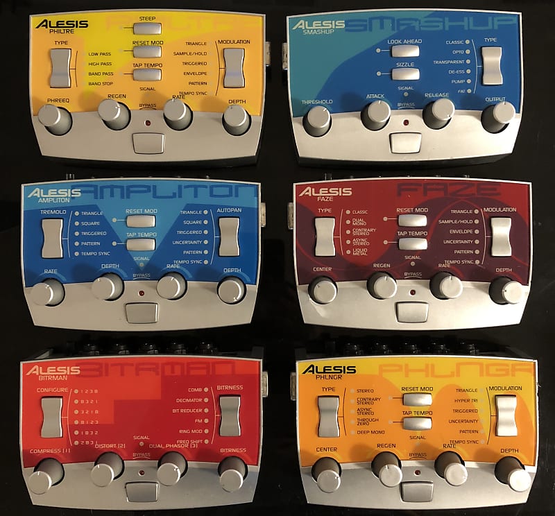 Alesis ModFx LOT - Bitrman, Smashup, Philtre, Faze, Ampliton, | Reverb