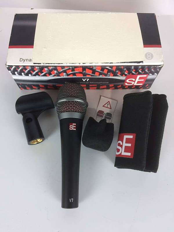 sE Electronics V7 Dynamic Vocal Microphone, Black/Silver | Reverb