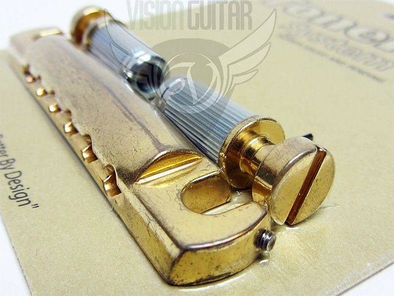 TonePros Metric Aluminum Locking Tailpiece T1ZA-AG Aged Gold | Reverb