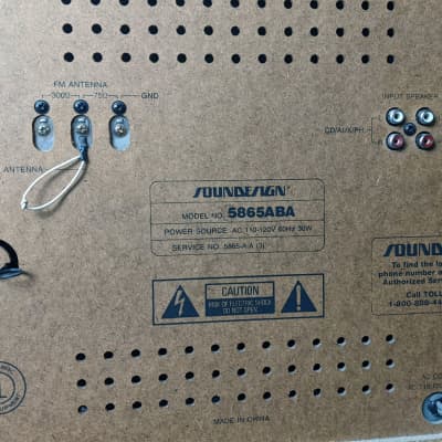 Vintage Soundesign 5863 Double Cassette Stereo System 1980's | Reverb