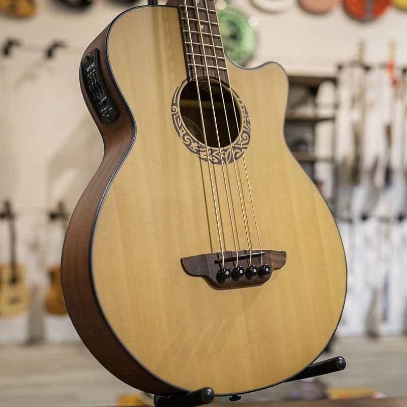 Luna Lab 30 Tribal Short-Scale Acoustic Bass w/ Gig Bag - | Reverb