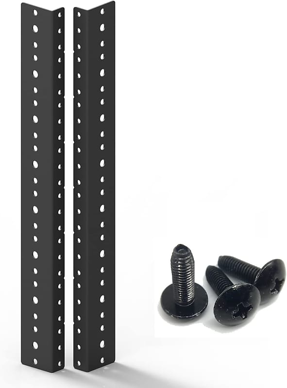 8U Steel Rack Rails Kit with Hardware - 2 Pieces (8URR) | Reverb