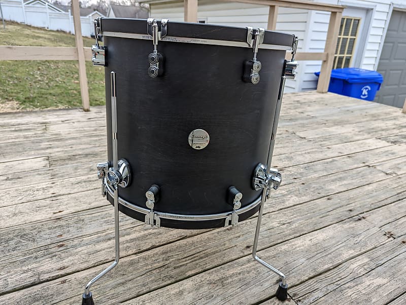 PDP Concept Classic 16x18 Floor Tom - Ebony Stain | Reverb