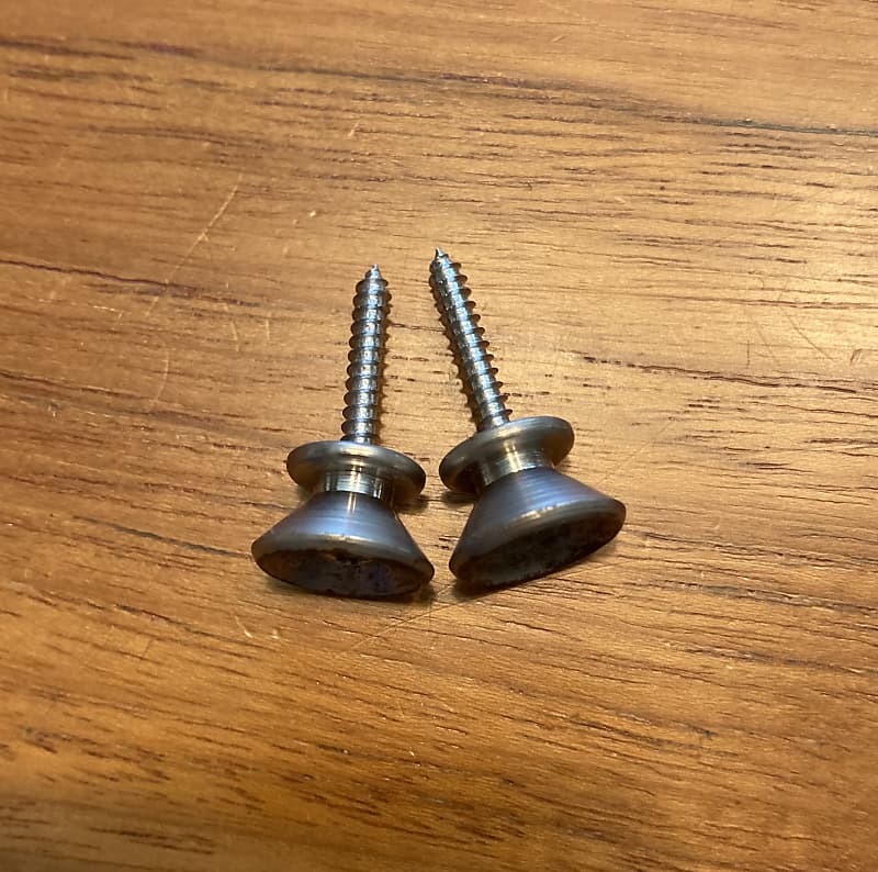 Fender Reliced Chrome Strap Buttons | Reverb