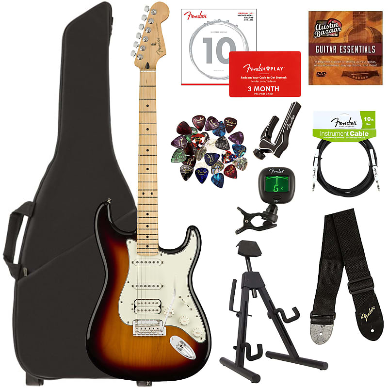 Fender Player Stratocaster HSS, Maple - 3-Color Sunburst w/ | Reverb