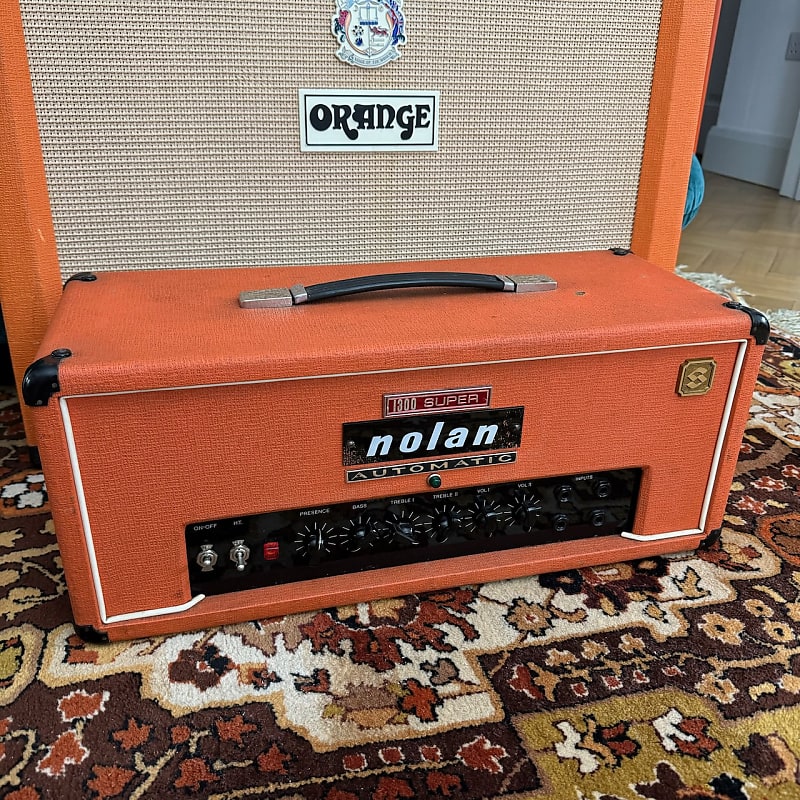 Vintage 1970s Nolan (Ex Selmer) 50w 1300 Super Orange EL34 | Reverb