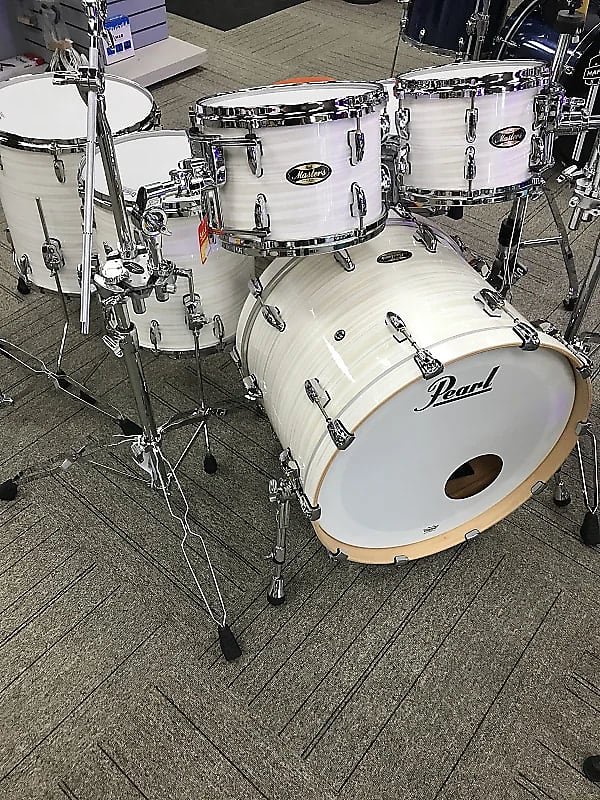 Pearl MMG Masters Maple Gum 2022 #187 Silver White Swirl | Reverb
