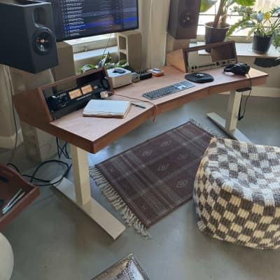 Professional Studio Workstation Desk - Custom Mahogany Build | Reverb