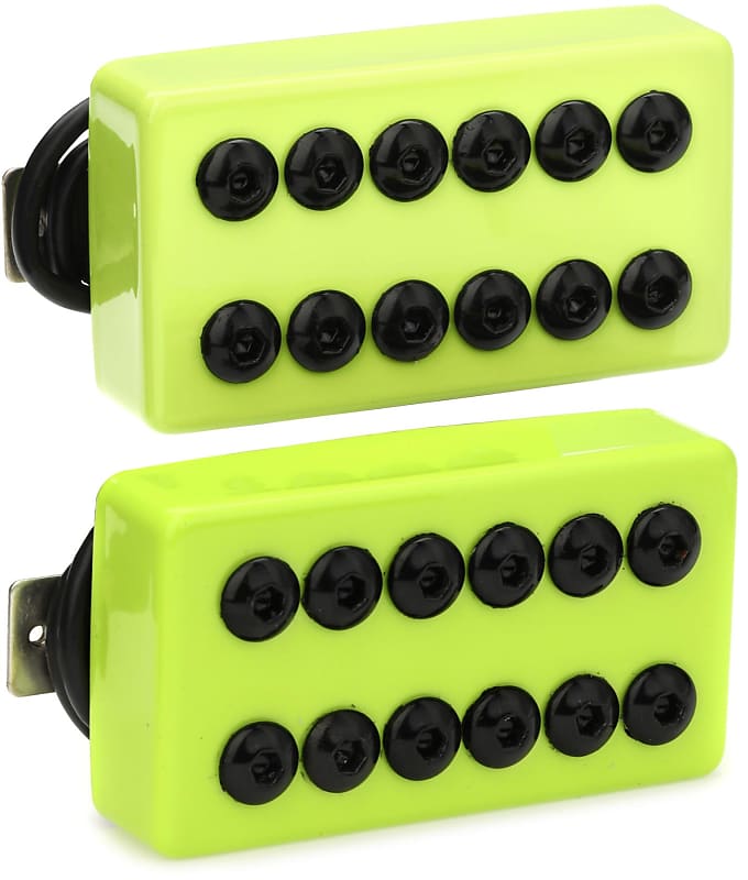 Seymour Duncan Invader Humbucker Set - Toxic Yellow Cover | Reverb