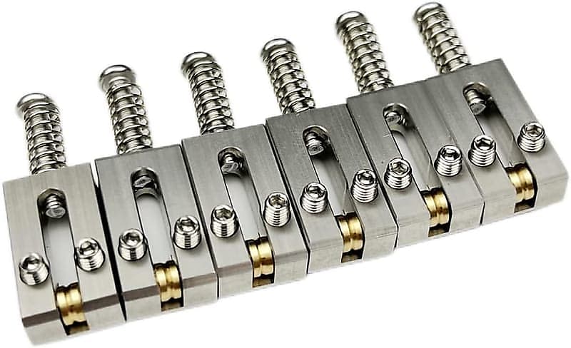 6PCS Guitar Bridge Roller Saddles – Stainless Steel Tremolo | Reverb