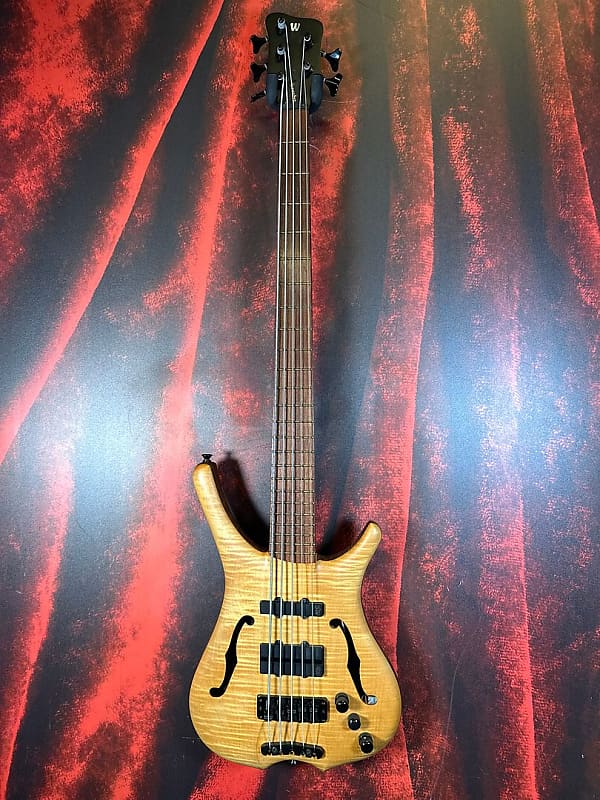 Warwick WARWICK INFINITY 5 FLAMED MAPLE TOP WITH F HOLES 5 | Reverb