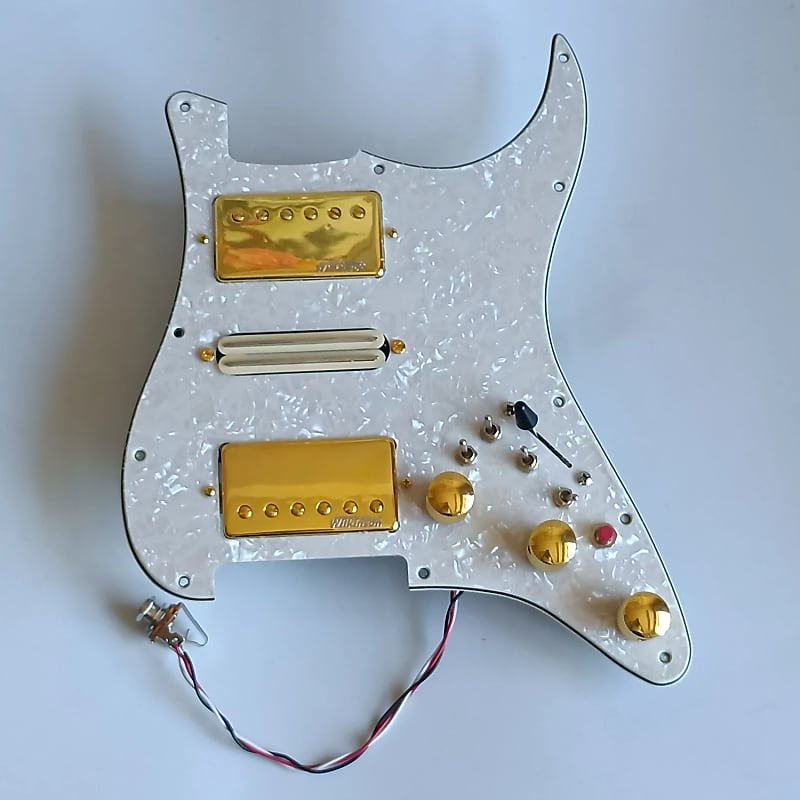 HSH Guitar Prewired Loaded Strat Style Pickguard, Wilkinson | Reverb