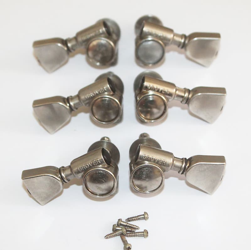 Vintage 1970's Original Gibson Grover USA Nickel Tuners Tulip | Reverb