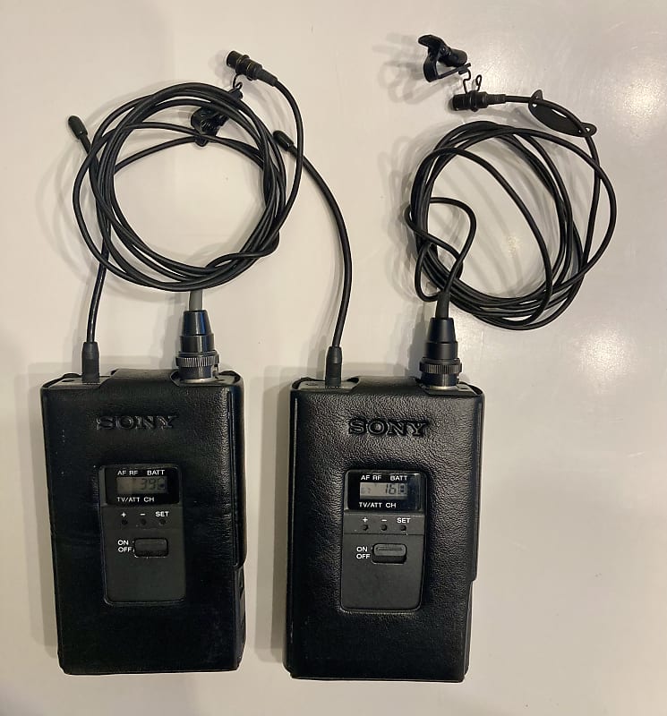 Sony WRT-820A UHF Synthesized Transmitter with Sony ECM-77BC | Reverb