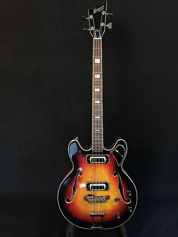 Univox Custom Bass late 60's 3-Tone Sunburst | Reverb