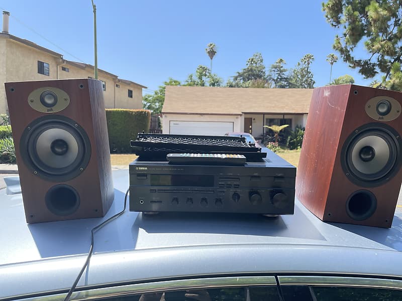 Yamaha RX-777 2005 Black and Polk Speakers | Reverb