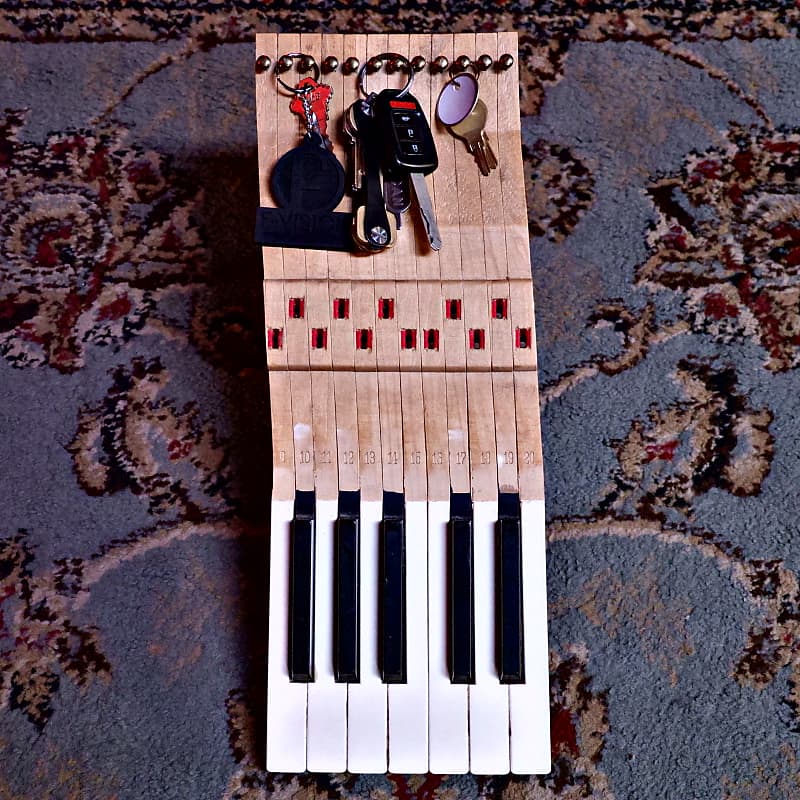 Blue Skool Records Keys For Your Keys Piano Key Keychain | Reverb