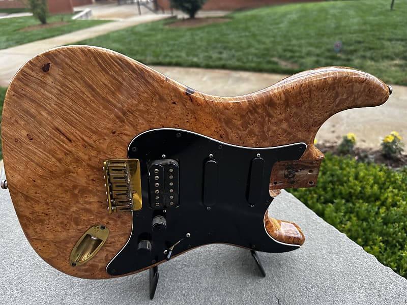 Warmoth Loaded Strat Body Wild 1990’s - Splatted Maple Top | Reverb UK