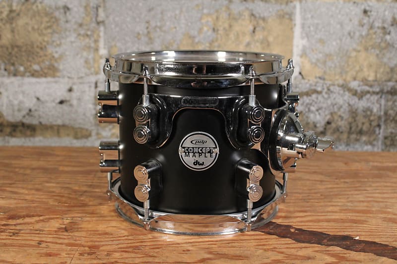 PDP Concept Maple Tom 8x7 Satin Black | Reverb