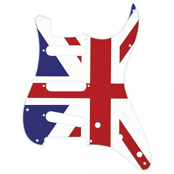 X-Guards Strat Pickguard SSS Std. Union Jack UK flag | Reverb