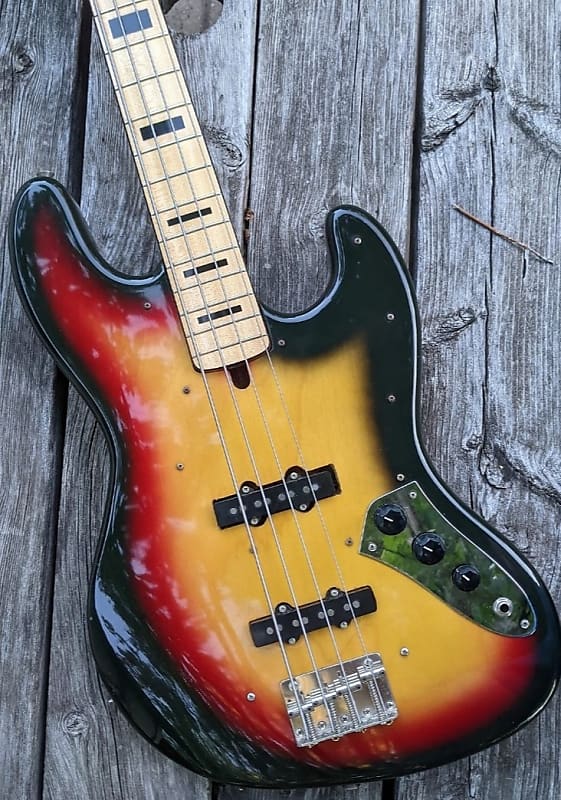 Greco Jazz Bass JB600 1975 Beautiful 3 Tone Sunburst | Reverb