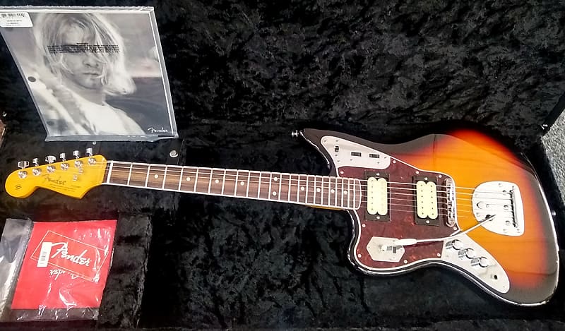 Fender Kurt Cobain Jaguar Left-Handed 2024 3-Color Sunburst | Reverb