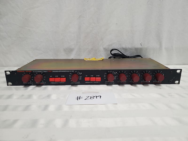 FURMAN TX-3 TUNABLE CROSSOVER AND BANDPASS FILTER #2899 GOOD | Reverb