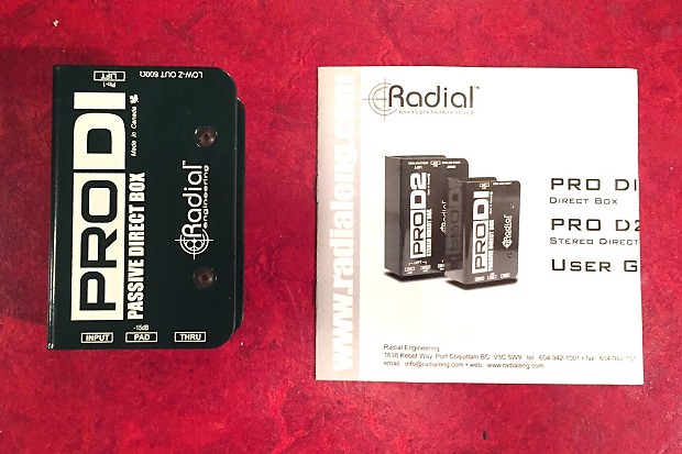 Radial ProDI Passive Direct Box | Reverb