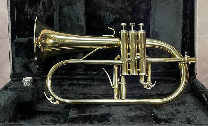 EM Winston 639LWC Gold Lacque Bb Flugelhorn w/3rd Valve | Reverb