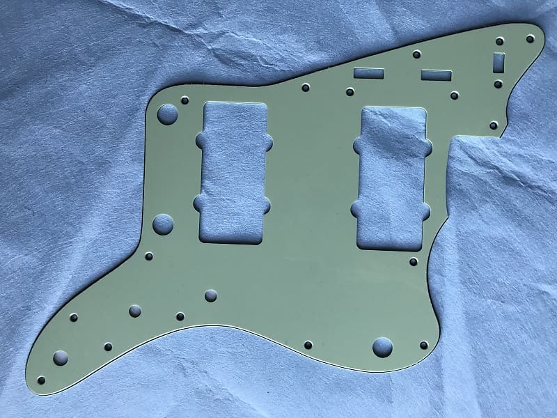 Custom New 3 Ply Vintage Green Japan Jazzmaster Style Guitar | Reverb