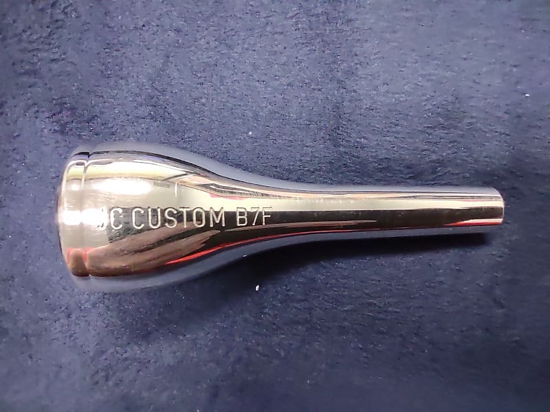 JC Customs Trumpet Mouthpiece New Glass B7F (7C) Silver | Reverb