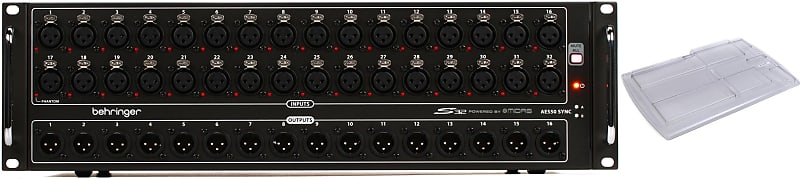 Behringer S32 32 x 16 Digital Stage Box Bundle with Decksaver | Reverb