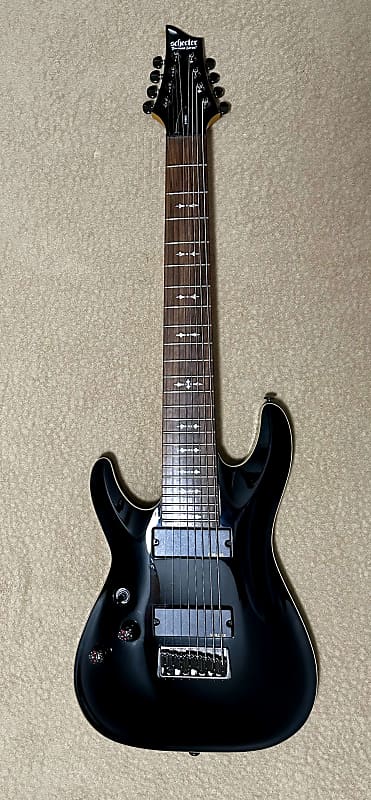 Schecter Omen-8 Left-Handed 2014 - Black | Reverb