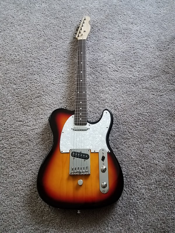 Copy Telecaster with Universal b bender or g bender Sunburst | Reverb