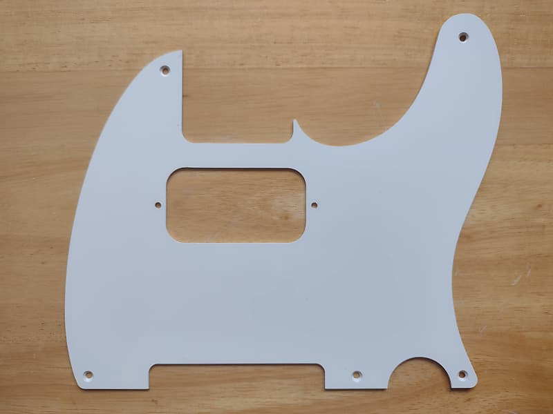 Parchment (Off-White) Telecaster Pickguard, 5-Holes, 1-Ply | Reverb