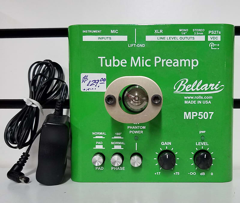 Bellari MP507 Tube Microphone Preamplifier | Reverb